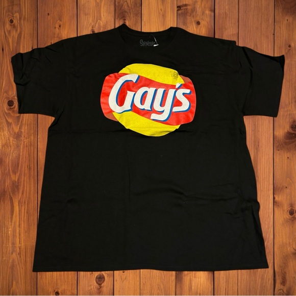 Hot Topic | Shirts | Funny Lays Gays Chip Shirt Meme Gay Pride Summer ...